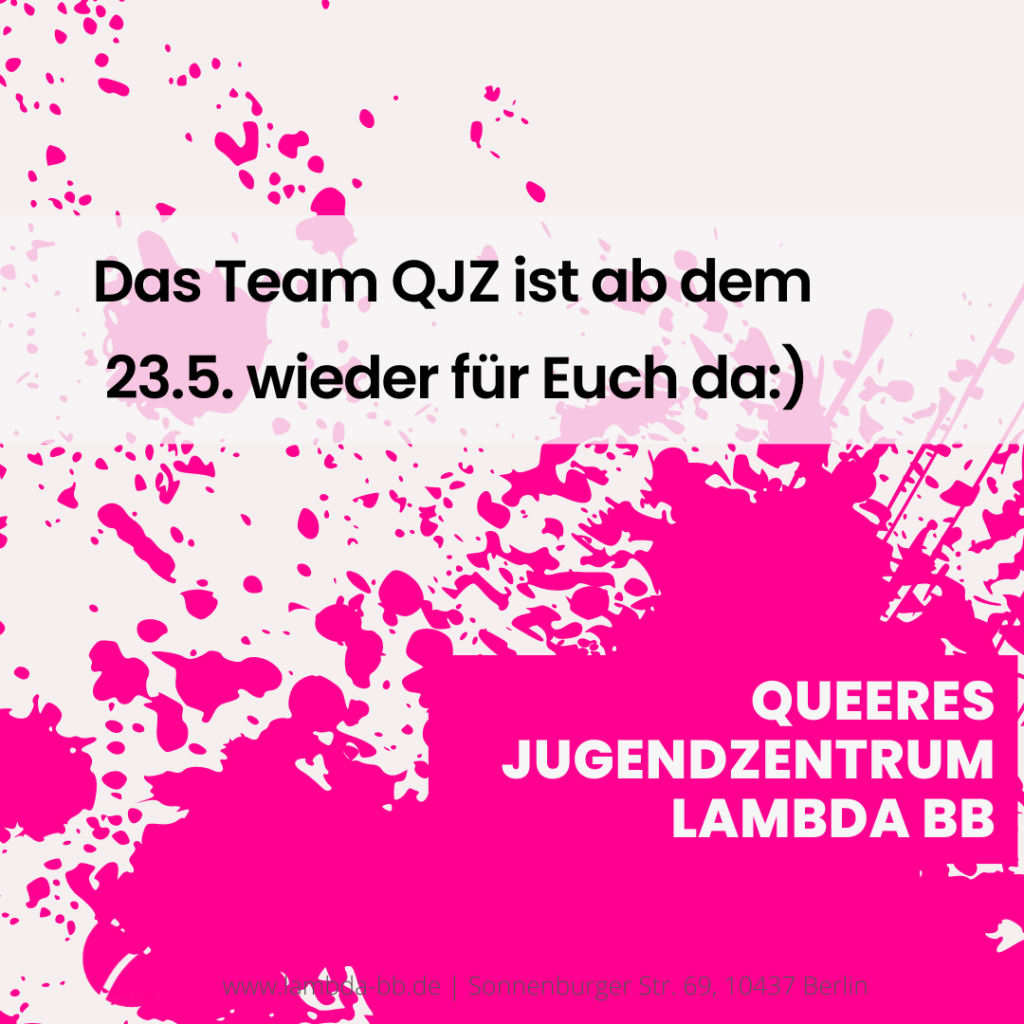Jugendnetzwerk Lambda Berlin-Brandenburg e.V. – Queeres Jugendzentrum und Jugendverband